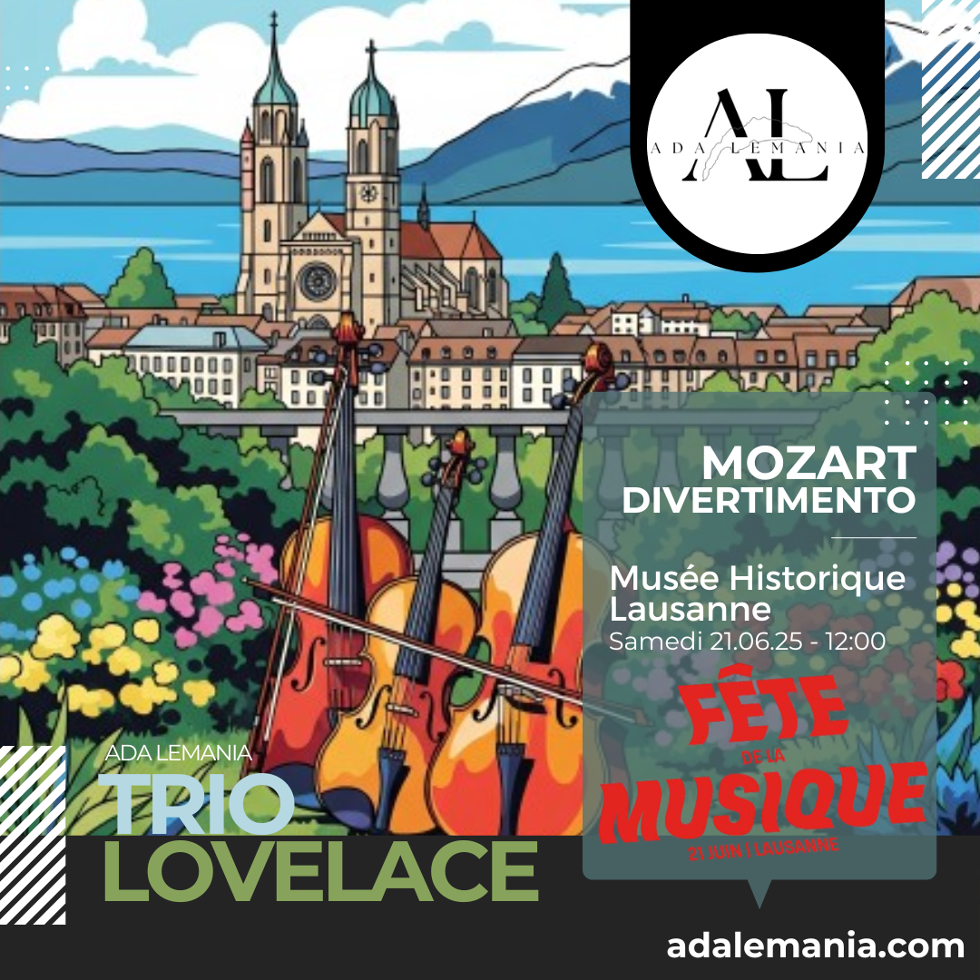 🎶 Fête de la Musique 2025 – Trio Lovelace 🎶 – Ada Lemania